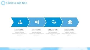 Visual Representation Of An Increasing Arrow Process Diagram PowerPoint Template Free
