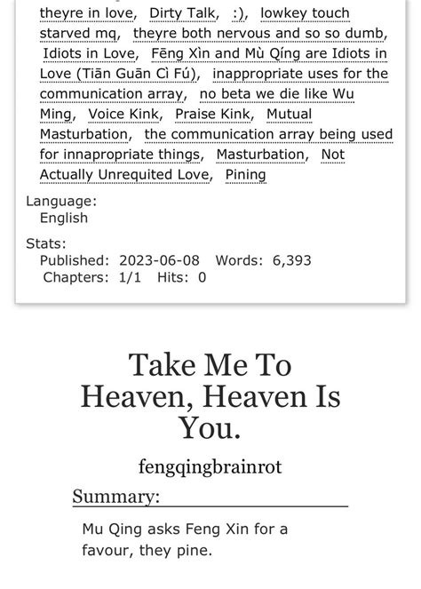 ɴᴀɴ Uni 💀 On Twitter Rt Mqlewds — 🔞new Fenqing Fic — Rating Explicit — 6 3k Words
