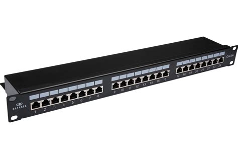 Коммутационная панель DATAREX категория 5е, ftp, 19 дюймов, 1u, 24хrj45 ...