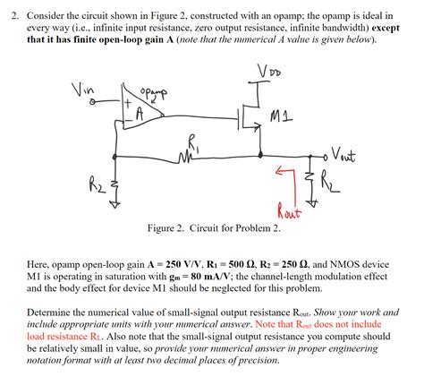Solved Here Opamp Open Loop Gain A250vvr1500Ωr2250Ω