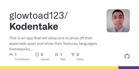 github glowtoad123 kodentake this is an app that will allow one to