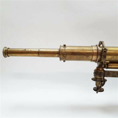 Troughton And Simms London Brass Surveying Level In Timber Box 55729