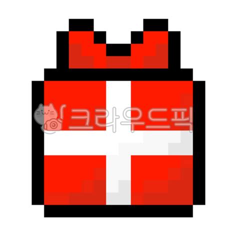 픽셀 선물상자 크리스마스 Christmas Xmas 사진이미지일러스트캘리그라피 N0x작가