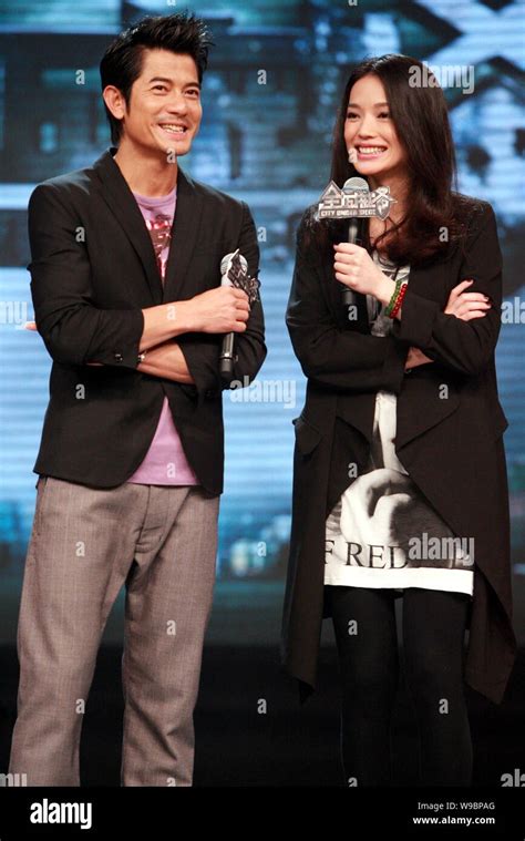 Taiwanese Actress Shu Qi Right And Hong Kong Singer And Actor Aaron