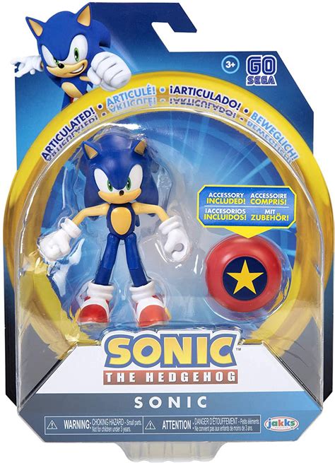 Sonic The Hedgehog Basic Wave 1 Modern Sonic Star Spring 4 Action Figure Jakks Pacific Toywiz