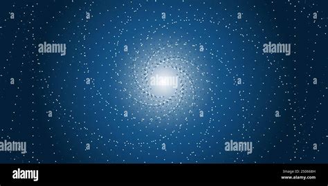Dark 3D Wide Scale Modern Style Abstract Background with Swirly Spiralling Spotted Curvy Lines ...