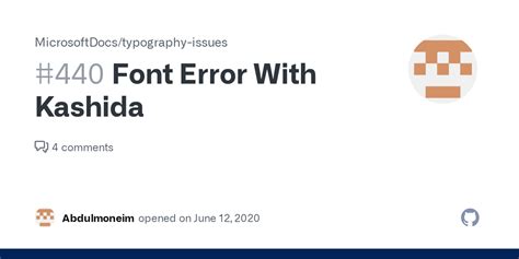 font error with kashida · issue 440 · microsoftdocs typography issues