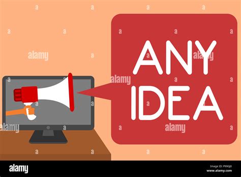 Handwriting Text Writing Any Idea Concept Meaning Asking People If They Have Thoughts About