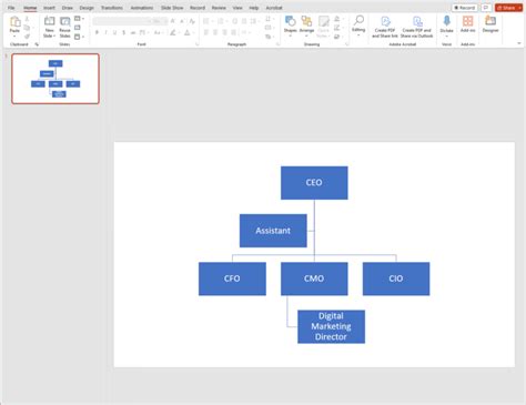 How To Build An Org Chart In PowerPoint Step By Step