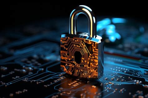 Premium AI Image Digital Hand Grips A Padlock Illustrating Cybersecurity In A Virtual Realm