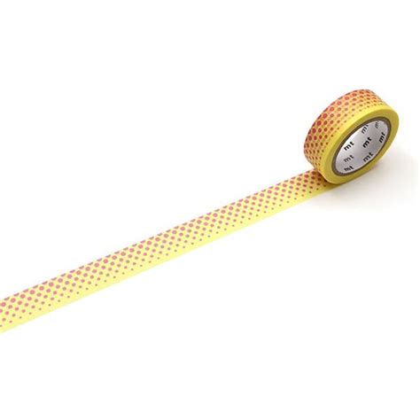 マスキングテープ Mt カモ井加工紙 Mt1p Deco 1巻 ポップドット・イエロー Mt01d478 15mmx7m