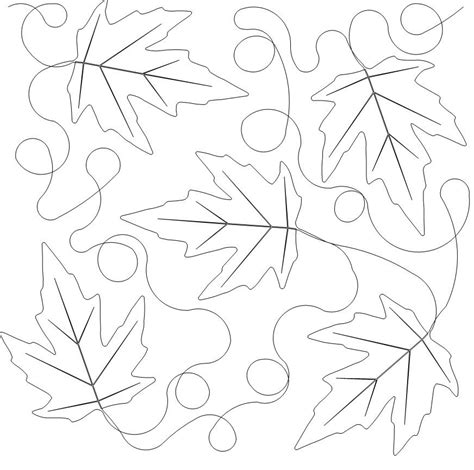 Maple Leaves Machine Quilting Patterns Longarm Quilting Designs