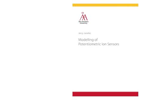 Pdf Modelling Of Potentiometric Ion Sensors Dokumen Tips