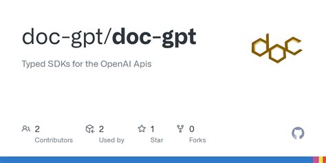 Github Doc Gptdoc Gpt Typed Sdks For The Openai Apis