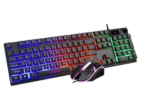 Kit Teclado E Mouse Gamer Semi Mec Nico
