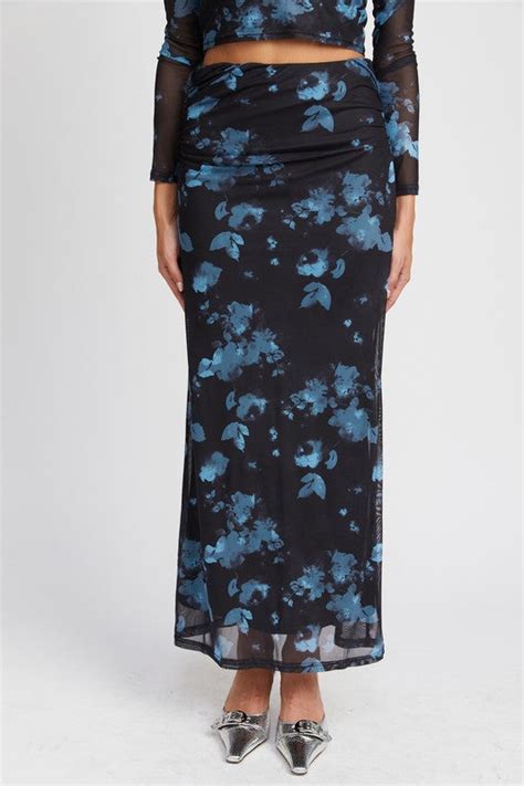 Floral Sheer Maxi Dress Shop Ddmine