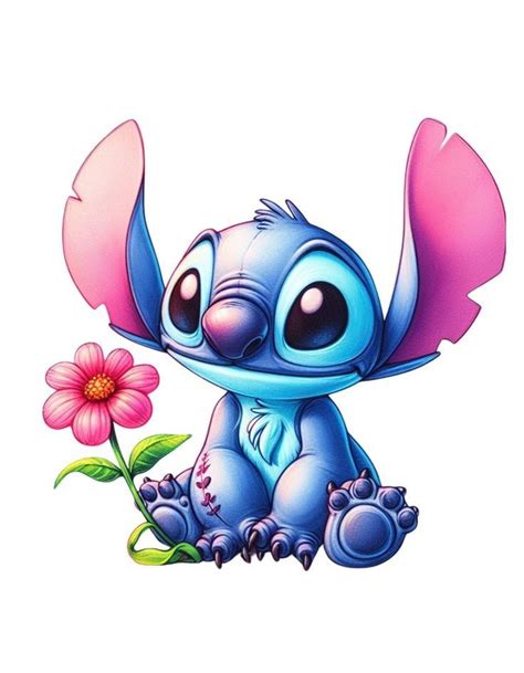 Pin By Andie Fer On 1 Lilo And Stitch Characters Watercolor Splash