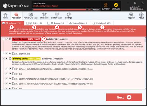 Interpreting The Scan Results Remove Spyware And Malware With Spyhunter
