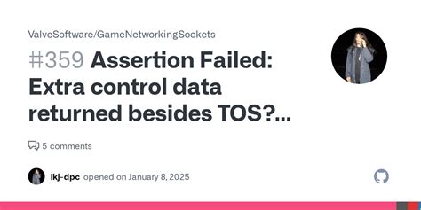 Assertion Failed Extra Control Data Returned Besides Tos 0x00x1b · Issue 359 · Valvesoftware