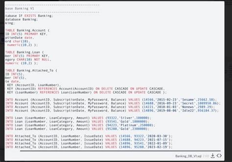 Solved Banking Database SQL We Will Concentrate Only On The Chegg