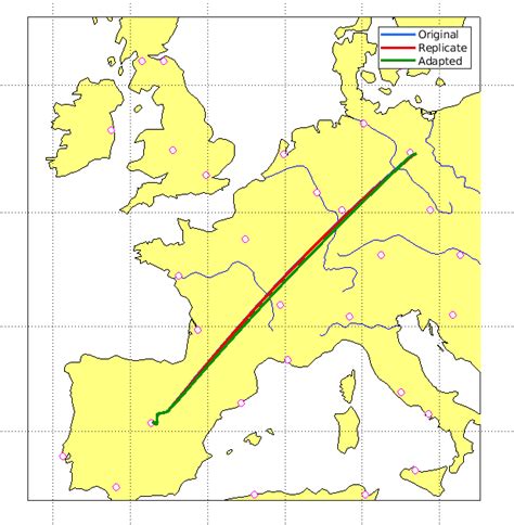 How Do I Plot Data Lines On A Map In Matlab Correctly While Setting The Map Limits Stack Overflow