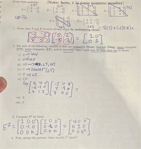Solved Linear Algebra And Matrix TheoryPlease Help Me Finish Chegg