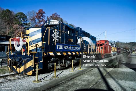 브라이슨 시티에서 크리스마스 추수 감사절 폴라 익스프레스 기차를 타고 기차에 대한 스톡 사진 및 기타 이미지 기차 그레이트 스모키 산맥 그레이트 스모키 산맥 국립
