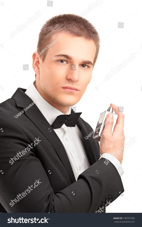 Happy Smiling Young Man Male Perfume Suit Photos And Images Shutterstock
