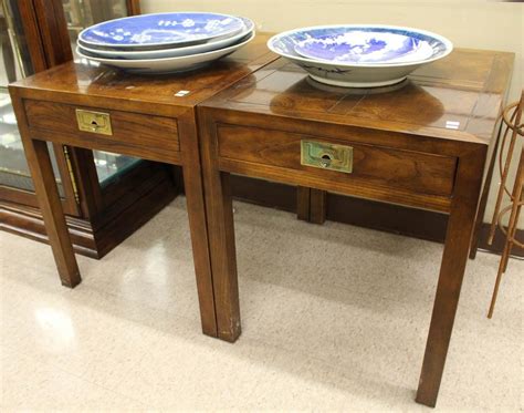 Lot PAIR OF SIDE TABLES