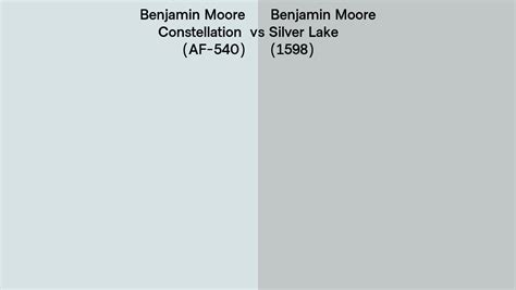 Benjamin Moore Constellation Vs Silver Lake Side By Side Comparison