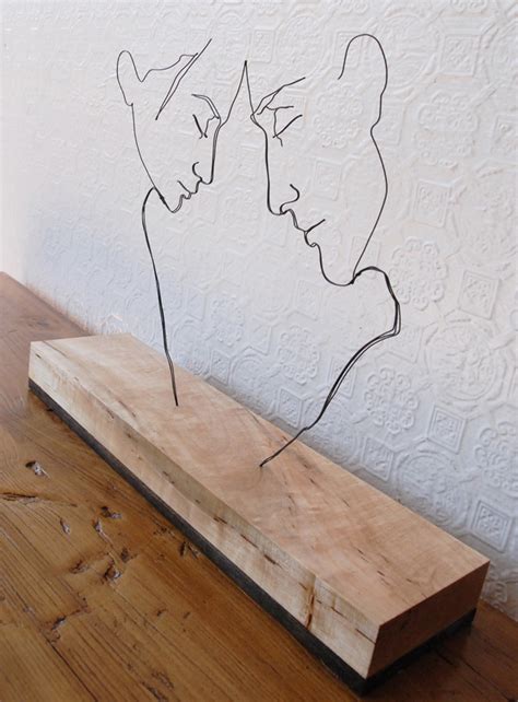 Emotion Filled Steel Wire Sculptures By Gavin Worth