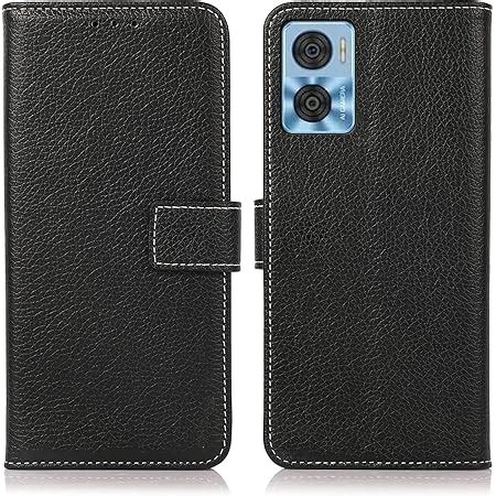 BARBARIAN Coque Pour Motorola Moto E22 E22i Etui Housse Premium PU