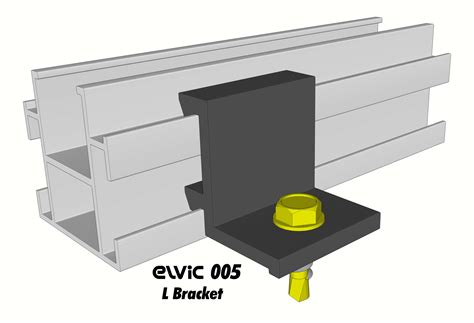 L Bracket Black Powder Coated 80 Sets Per Box Elvic