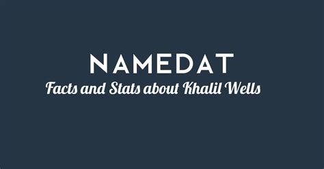 Khalil Wells Background Data Facts Social Media Net Worth And More