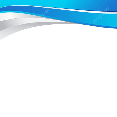 Abstract Border Header For Flyer Blue White Wave Vector Border Header Flyer Png And Vector