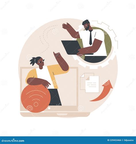 Wireless Device Connection Abstract Concept Vector Illustration Stock