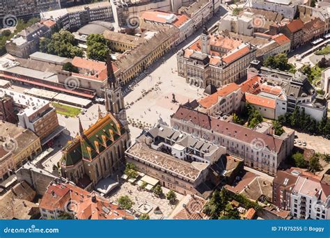 Panoramic View Of Novi Sad Vojvodina Serbia Stock Image Image Of