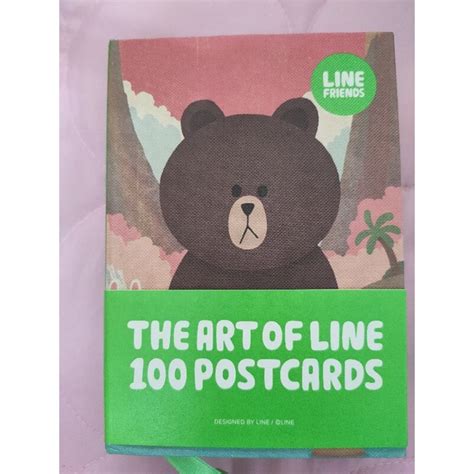 【已拆封】 未使用過 Line Friends 明信片 100張 熊大 莎莉 兔兔 蝦皮購物