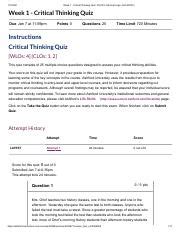 Week Critical Thinking Quiz PHI Informal Logic ACL C Pdf Week Critical