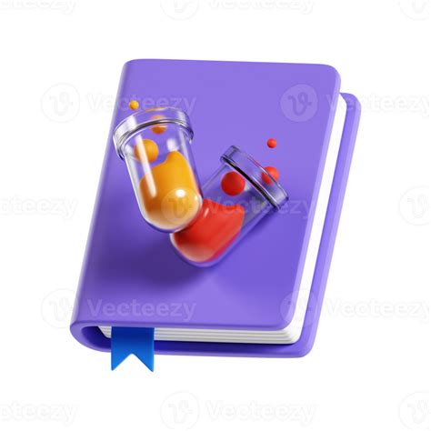 Chemistry Book 3d Illustration 53341220 Png
