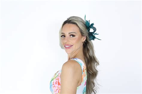 Green Wedding Fine Fascinator Hair Clipheadband Ladies Day Races Royal