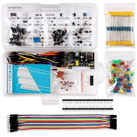Set Componente Electronice Breadboard 830 Puncte Led Uri Compatibil Arduino Si Raspberry Pi