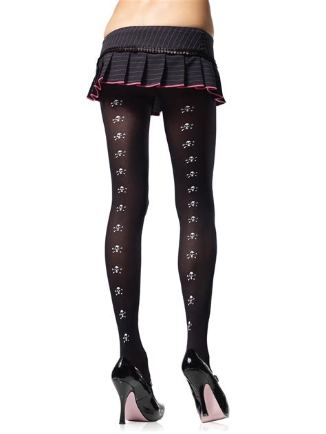 Essexee Legs Skull Tights Skull Pantyhose