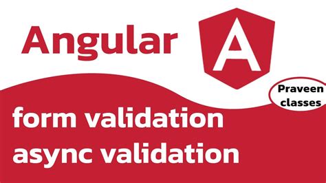 Angularformvalidation Async Validation Youtube