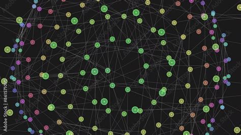 Visual Representation Of A Social Network Circles Represent
