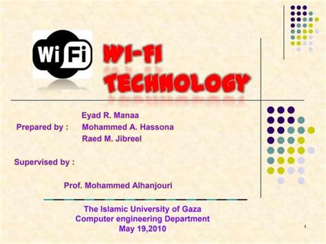 Wifi Technology Ppt