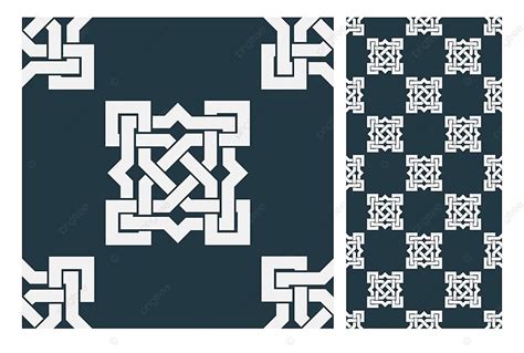 빈티지 타일 패턴 벡터 일러스트 레이 션에서 골동품 원활한 디자인 검은색 기하학적 세라믹 배경 일러스트 및 사진 무료 다운로드 Pngtree