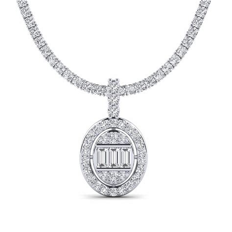 Order 033 Carat Baguette Cut 14ct White Gold Diamond Glamira Tennis