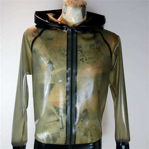 Latex Mens Jacket Etsy