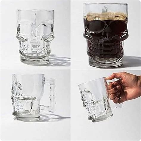 Skull Beer Mug At ₹ 150piece कांच का बीयर मग In Mumbai Id 21493217697